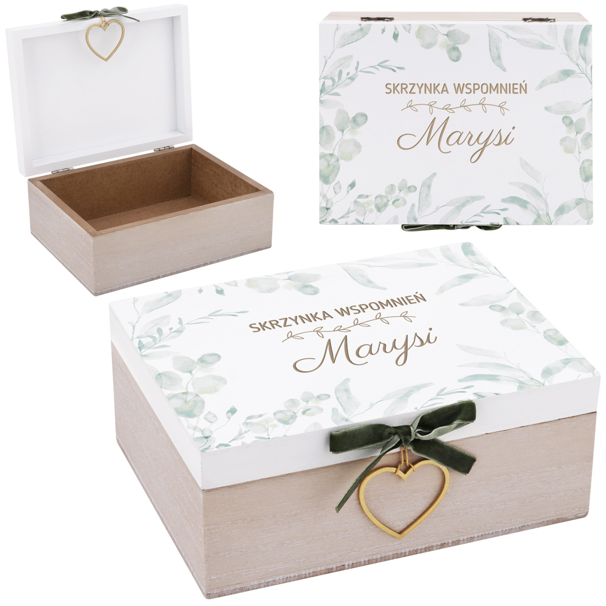 Personalizowana skrzynka wspomnień z grawerem – elegancka pamiątka na ...